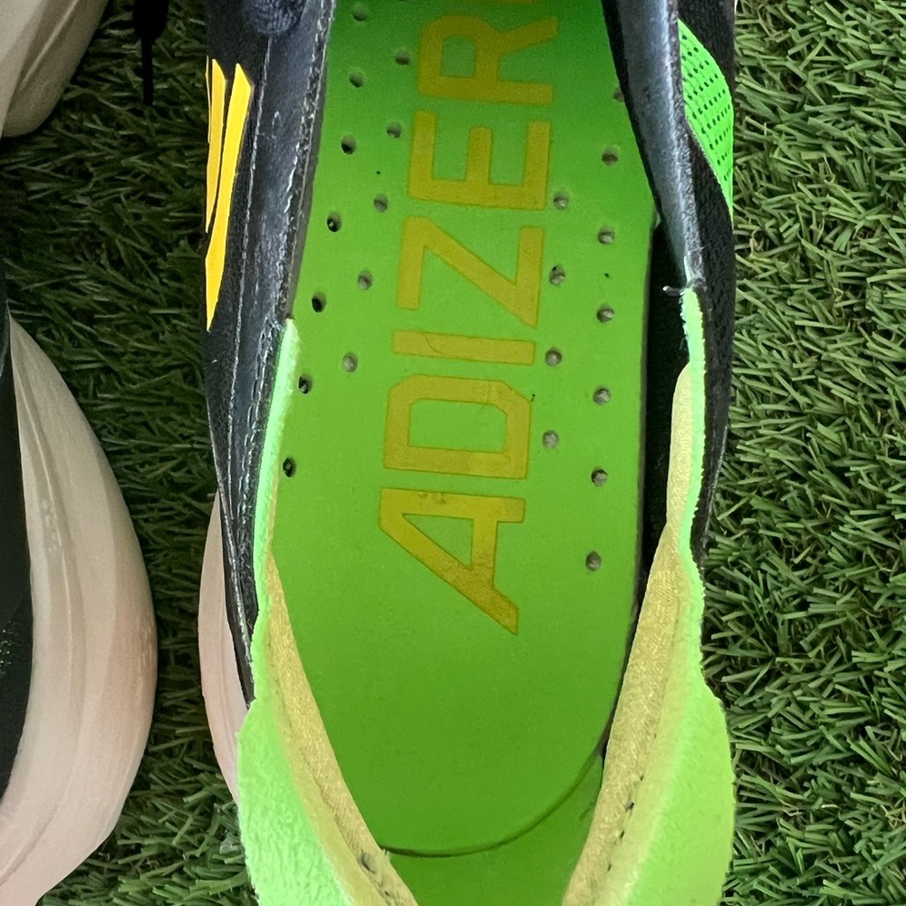 Adidas Adios Pro 3 Black Beam Yellow Solar Green Sz 11 - Gem